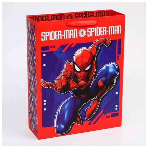 Пакет ламинат вертикальный "Spider-Man", Человек-паук, 31х40х11 см
