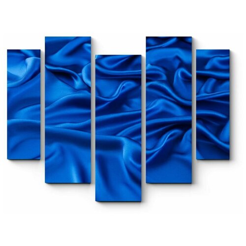 Модульная картина Синий шелк 111x90