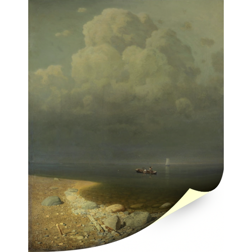 "Ладожское озеро", Куинджи А. И, картина для интерьера (репродукция) (50х64 см / без подрамника)