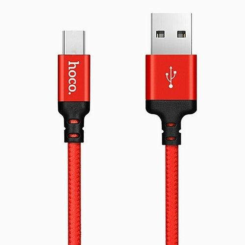 Кабель USB - Type-C Hoco X14 Times Speed (100 см) (красный/черный), 1 шт.