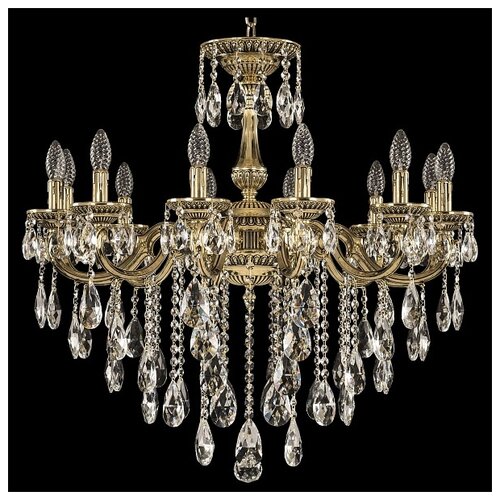 Люстра Bohemia Ivele Crystal 7501 75101/12/250 B GB, E14, 480 Вт, кол-во ламп: 12 шт., цвет: золотой