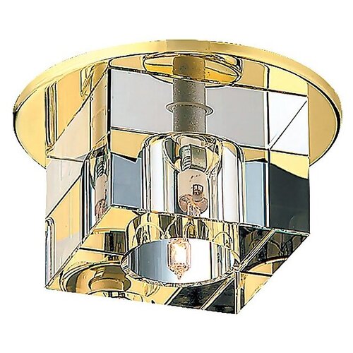 Светильник Novotech Cubic 369382, LED, 50 Вт, цвет арматуры: золотой