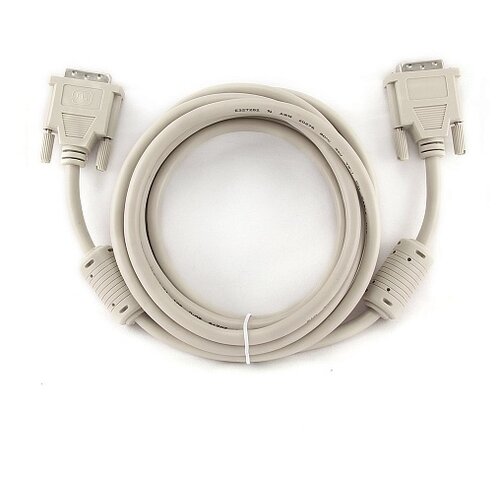 Кабель DVI-D Cablexpert, dual link, 3.0м, экранированный, 2 ферритовых кольца, пакет, CC-DVI2-10 16206419