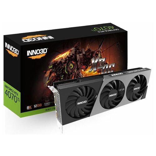 Видеокарта INNO3D RTX4070Ti X3 OC 12GB GDDR6X 192-bit