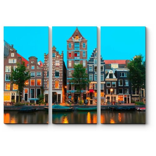 Модульная картина Амстердам каким мы его знаем 110x79