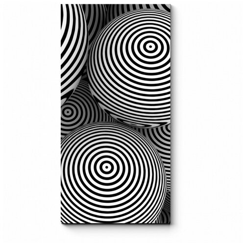 Модульная картина Черно-белая иллюзия 50x100