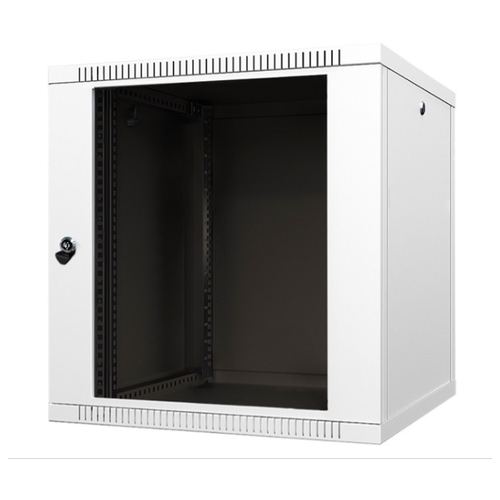Телекоммуникационный серверный шкаф 19 дюймов настенный 12u 600х350 cерый дверь стекло, Alvm-b12.350g