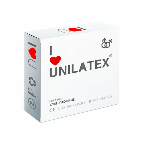Unilatex Ultrathin презервативы гладкие ультратонкие 12 шт.