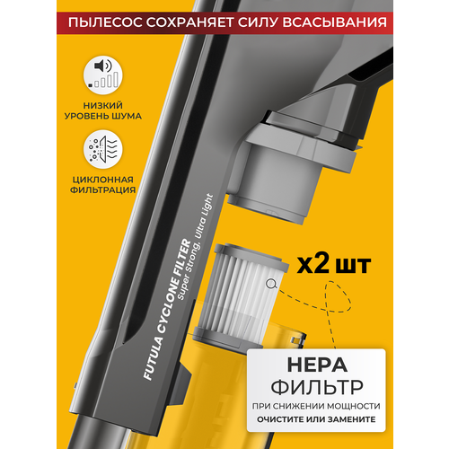 Набор HEPA фильтр для пылесоса Futula V4 (Black) ( 2шт)