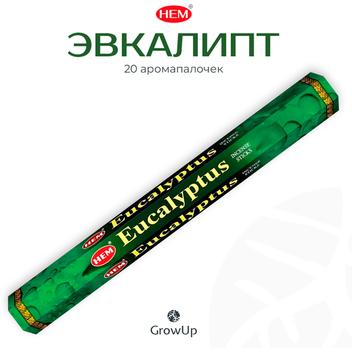Палочки ароматические благовония HEM ХЕМ Эвкалипт Eucalyptus 20 шт
