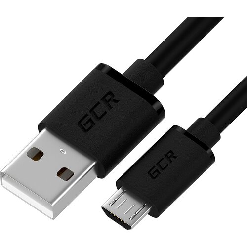 GCR Кабель 0.15m MicroUSB, черный, быстрая зарядка, 28/24 AWG, GCR-53610 Кабель Greenconnect 0.15 м (GCR-53610)