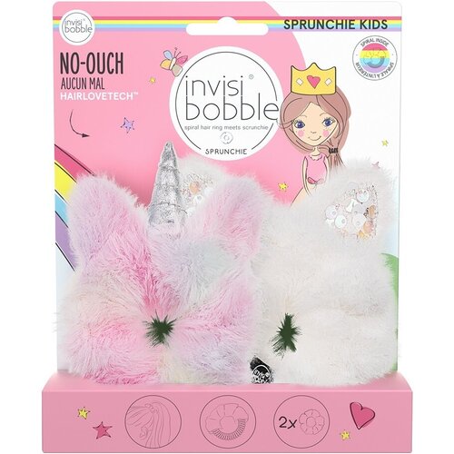 INVISIBOBBLE Детский набор резинок-браслетов Kids Sprunchie Duo Bunnycorn, 2 шт.