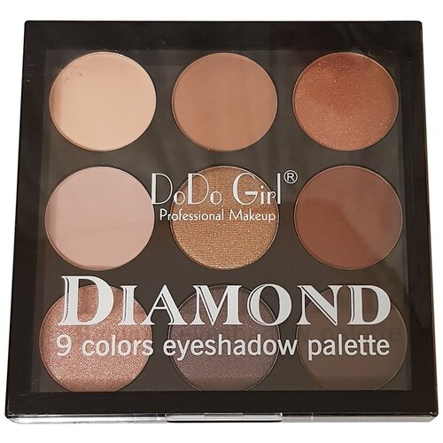 Палетка теней для глаз DoDo Girl Diamond Eyeshadow Palette, 9 оттенков, набор 02