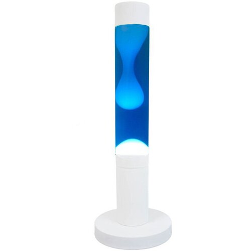 Лава-Лампа Pillar Белая/Синяя 39 см (белый корпус)