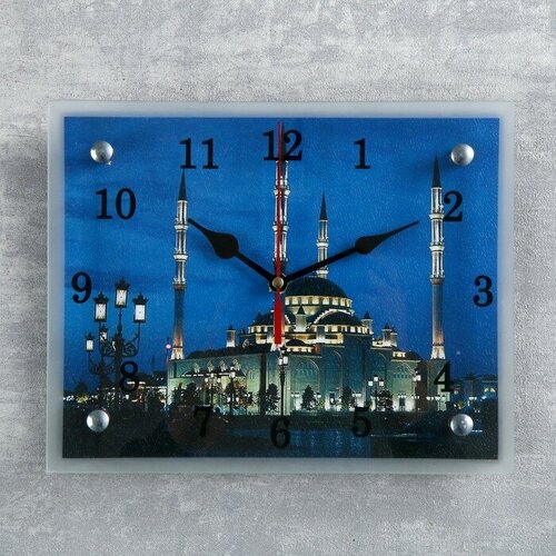 Часы-картина настенные, серия: Город, "Мусульманские", 20х25 см