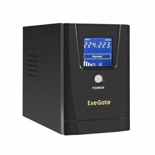 ИБП ExeGate Power Smart ULB-500. LCD. AVR.4C13 <500VA/300W, LCD, AVR, 4*C13, металлический корпус, Black> EX294609RUS