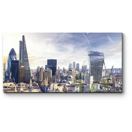 Модульная картина Сердце делового Лондона на закате 130x65