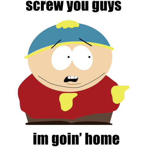 Постер / Плакат / Картина South Park : Саус Парк - Screw You Guys 60х90 см в подарочном тубусе
