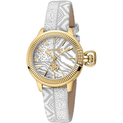 Наручные часы Roberto Cavalli by Franck Muller Logo, серебряный, золотой