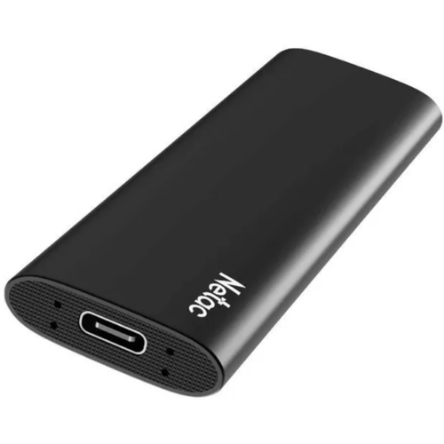 Ssd накопитель Netac Z SLIM Black USB 3.2 Gen 2 Type-C External SSD 128GB, R/W up to 510MB/440MB/s, with USB-C to USB-A cable and USB-A to USB-C adapter 3Y wty (NT01ZSLIM-128G-32BK)