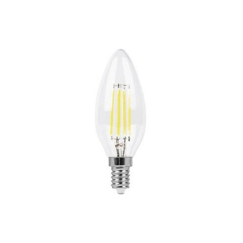 Светодиодная LED лампа Feron филамент свеча C35 E14 11W(950lm) 2700K 2K празрачная 100x35мм LB-713 38006 (упаковка 16 штук)