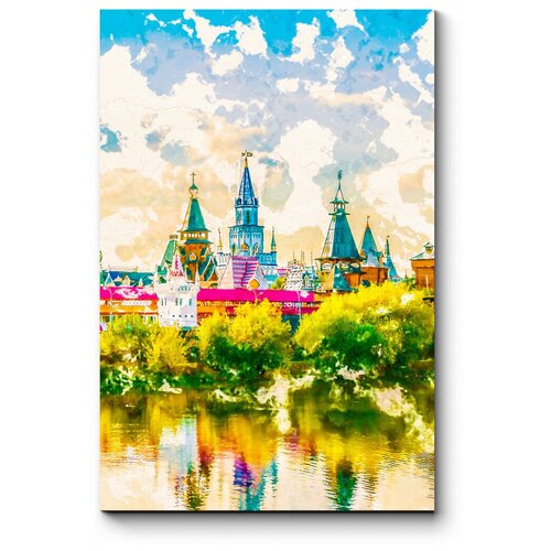 Модульная картина Измайловский Кремль солнечным днем, Москва 70x105