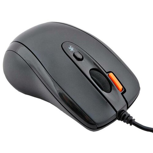 Мышь A4TECH, мышь оптическая, мышь проводная, USB, мышь 1600 dpi, мышь черного цвета
