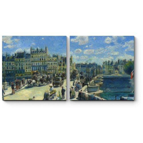 Модульная картина Новый мост, Париж, Пьер Огюст Ренуар 190x95