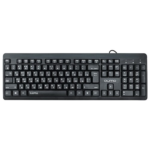 Клавиатура Qumo Kappa K17 Black USB черный, русская, 1 шт.