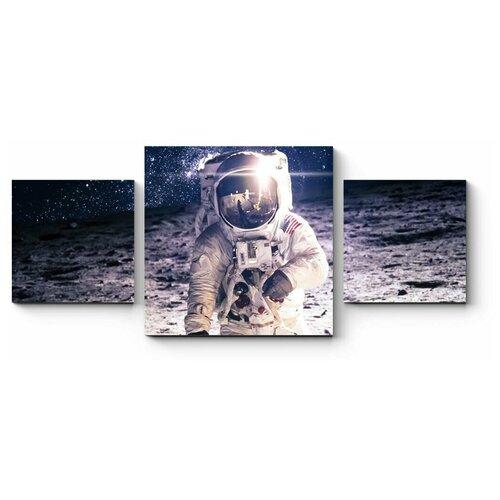 Модульная картина Шаги по Луне 190x81