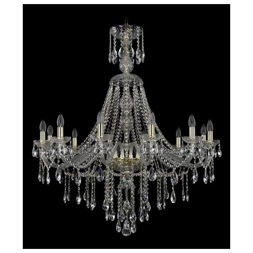 Люстра Bohemia Ivele Crystal 1415 1415/12/360/XL-113/G, E14, 480 Вт, кол-во ламп: 12 шт., цвет: бесцветный