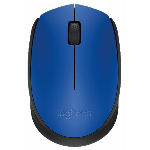 Беспроводная компактная мышь Logitech M171, синий/черный