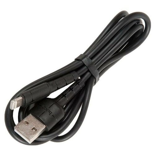 Кабель зарядки USB HOCO X30 Star для Lightning, 2.0 A, длина 1.2 м, черный, 6957531091110
