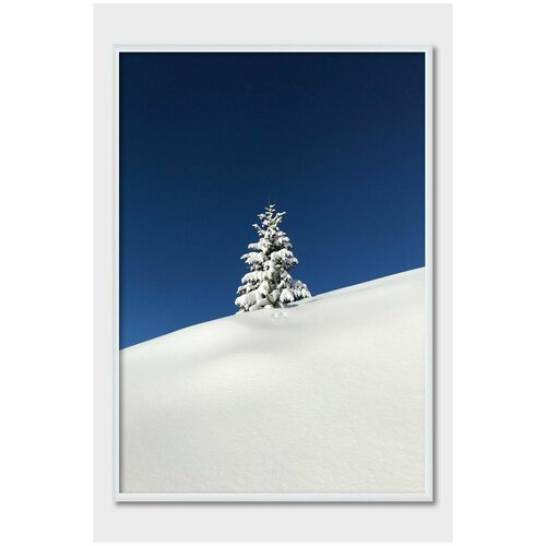 Постер для интерьера Postermarkt, 30х40 см в белой рамке, декор на стену Зима #88