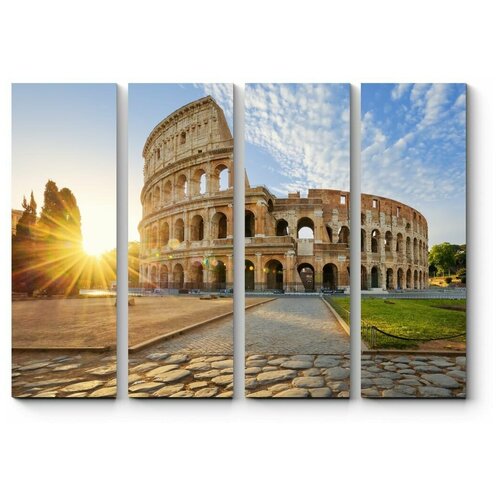 Модульная картина Колизей встречает новый день, Рим 160x120