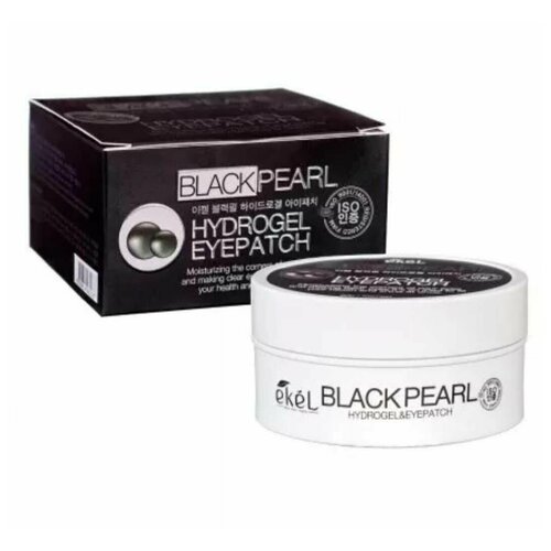 EKEL, Гидрогелевые патчи с экстрактом черного жемчуга Black Pearl Hydrogel Eye Patch, 60 шт/уп.