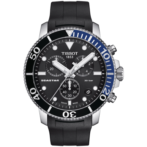 Наручные часы TISSOT T-Sport Seastar 1000 Chronograph T120.417.17.051.02, черный