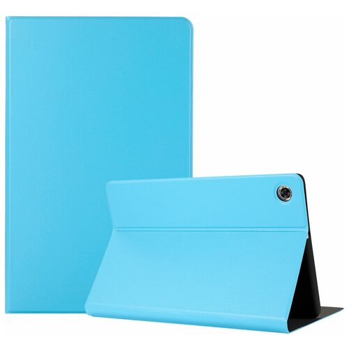 Чехол для планшета Samsung Galaxy Tab A9 (2023) 8.7 дюйма (SM-X110/X115), кожаный, трансформируется в подставку (голубой)