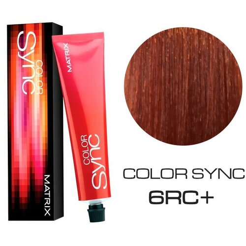Matrix SoColor Sync краска для волос, 6RC темный блондин красно-медный, 90 мл