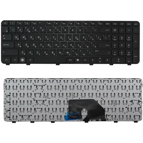 Клавиатура для ноутбука HP Pavilion dv6-6051er черная с рамкой