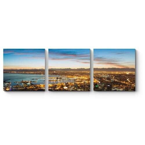 Модульная картина Сказочная панорама Кейптауна 170x57