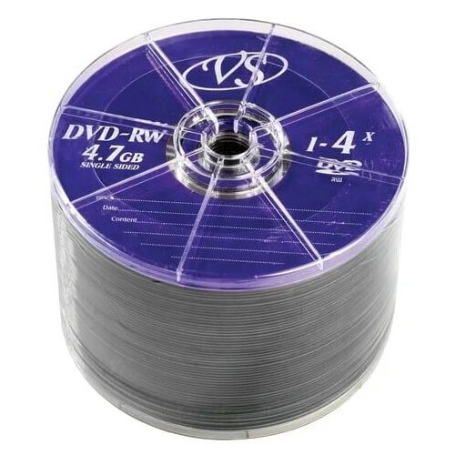 VS Диск для записи, DVD+RW 4,7 GB 4x Bulk/50