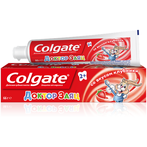 Зубная паста Colgate "Доктор Заяц", со вкусом клубники, 50 мл