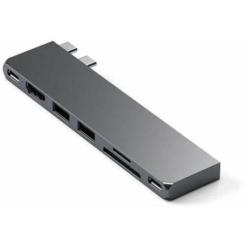 Адаптер Satechi USB-C Pro Hub Slim Adapter. Цвет: серый космос