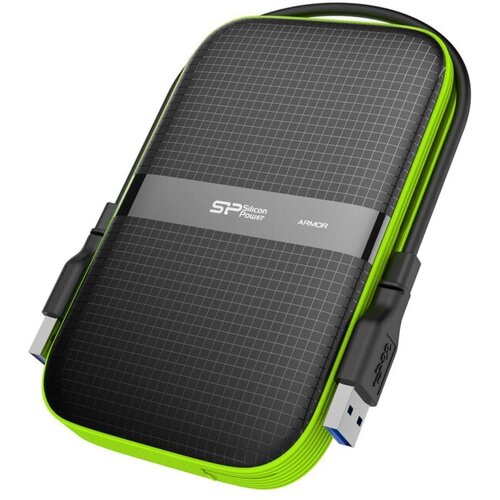 Портативный HDD Silicon Power Armor A60 1 TB USB 3.2, черный, пластик