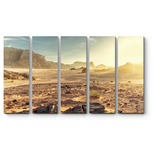 Модульная картина Освещенная солнцем пустыня 190x114