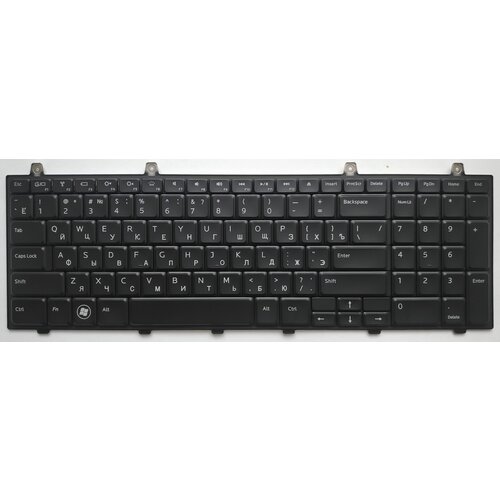 Русская оригинальная клавиатура для ноутбука Dell Studio 1745, 1747, 1749, XPS 17 L701X, чёрная, с подсветкой. Парномер: 0M717P, Model NSK-DP10R.
