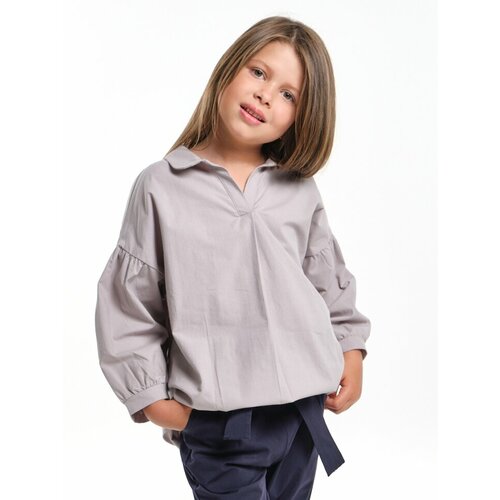 Школьная блуза Mini Maxi, размер 128, серый