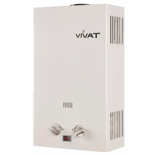 Проточный газовый водонагреватель Vivat JSQ 20-10 NG (природный газ), белый