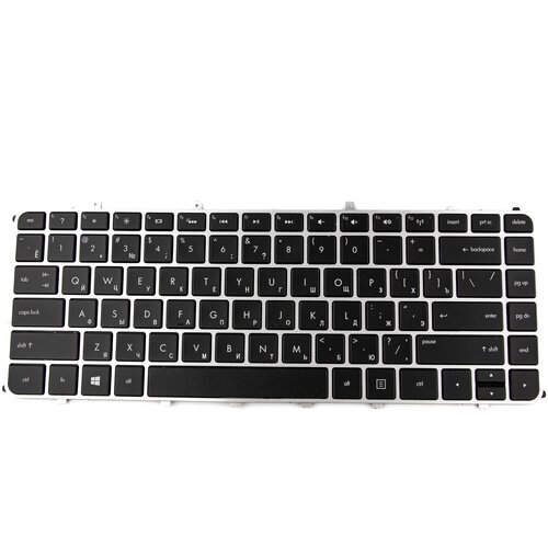 Клавиатура для HP Envy 4-1000 6-1000 серая рамка p/n: 698679-001, 698679-251 V135002BS2, PK130T52B00